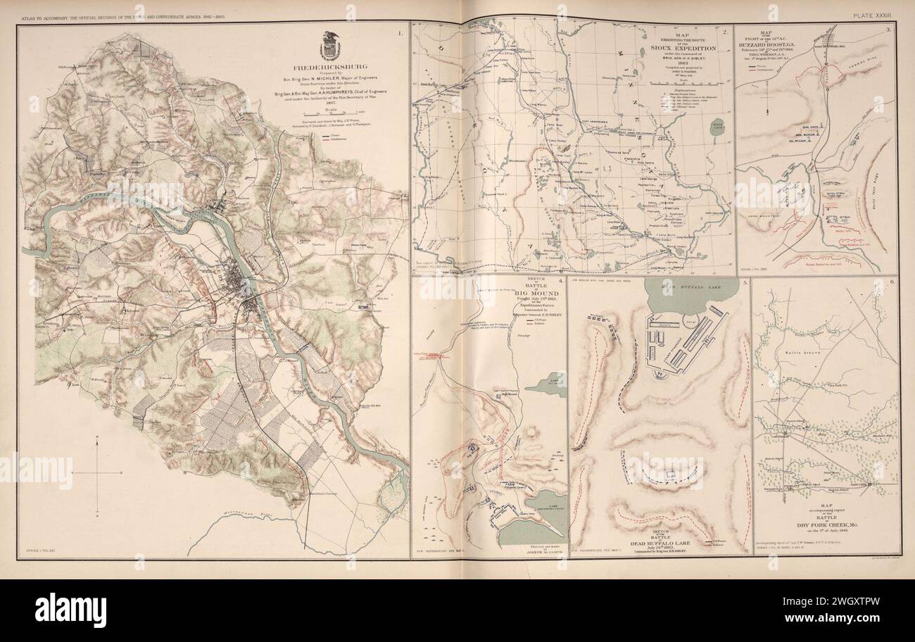 Atlas of the war of the Rebellion giving Union and Confederate armies ...