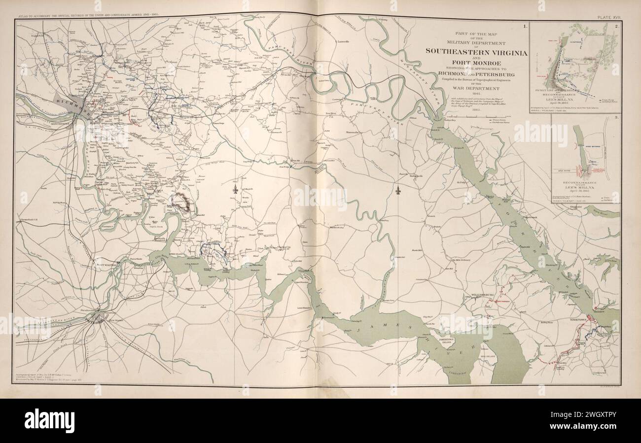 Atlas of the war of the Rebellion giving Union and Confederate armies ...