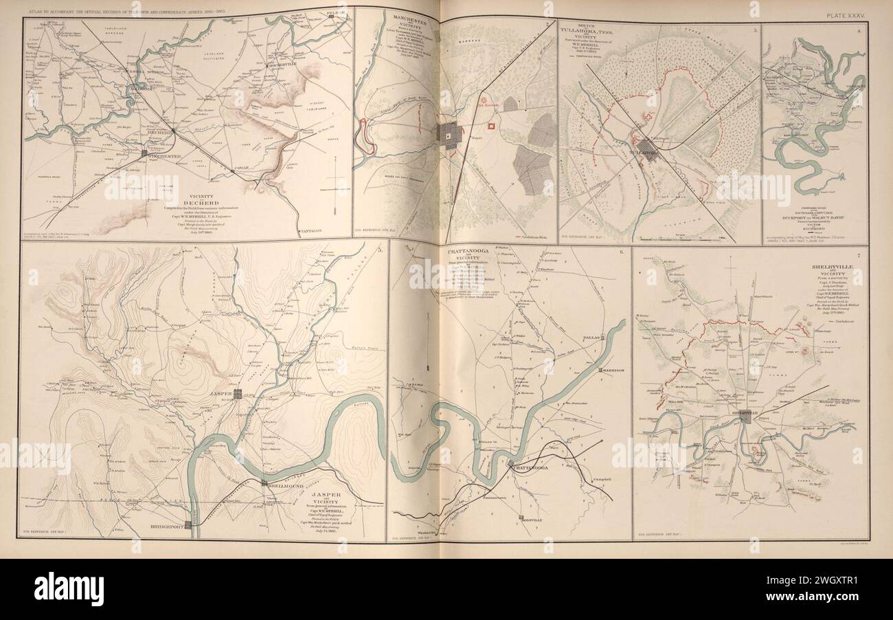 Atlas of the war of the Rebellion giving Union and Confederate armies ...
