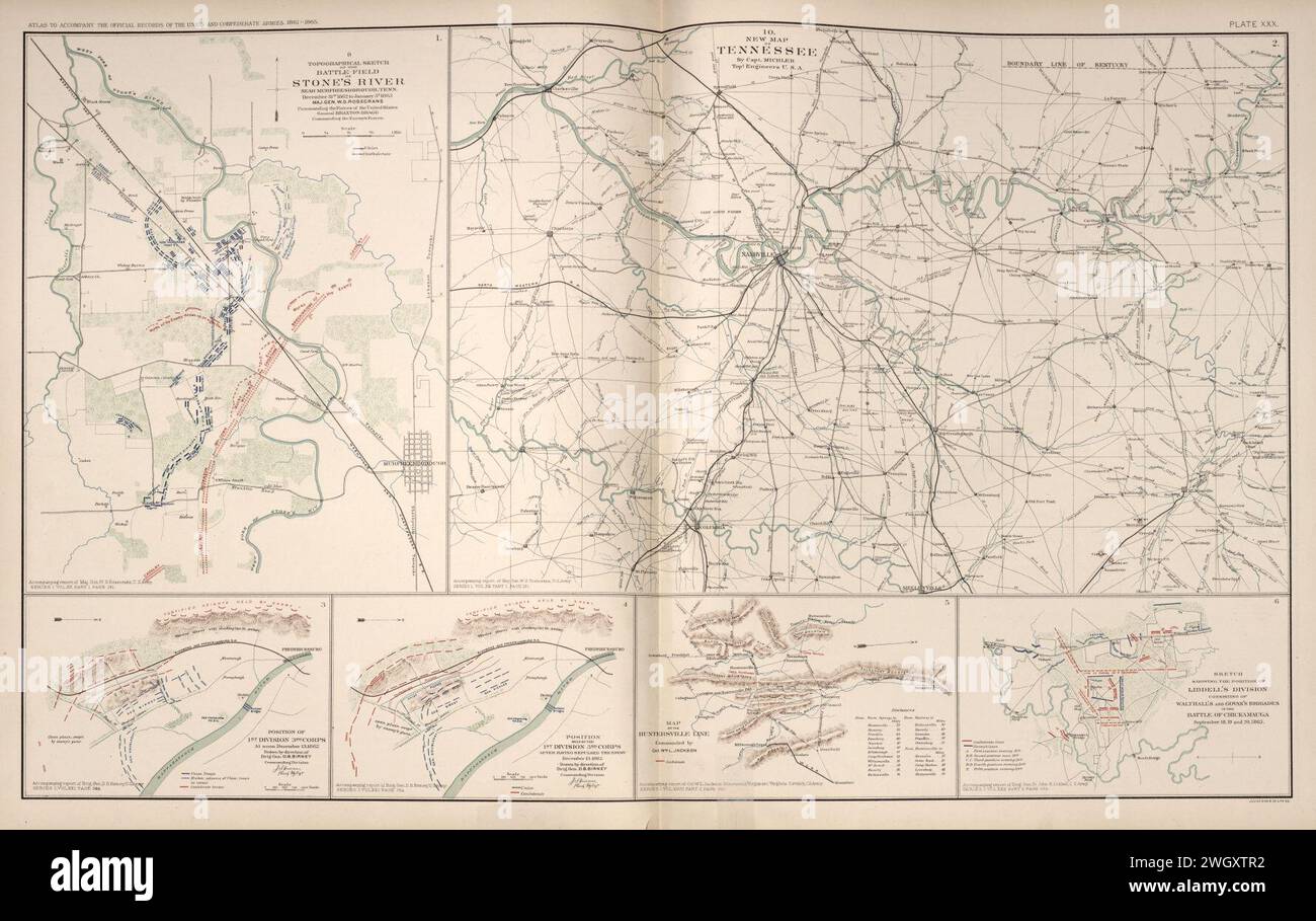 Atlas of the war of the Rebellion giving Union and Confederate armies ...