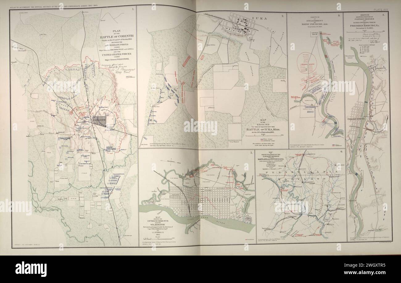 Atlas of the war of the Rebellion giving Union and Confederate armies ...