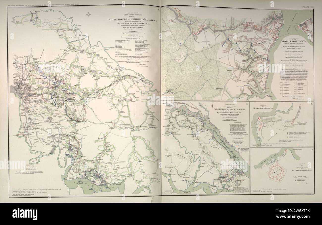 Atlas of the war of the Rebellion giving Union and Confederate armies ...