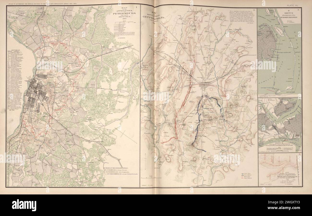 Atlas of the war of the Rebellion giving Union and Confederate armies ...
