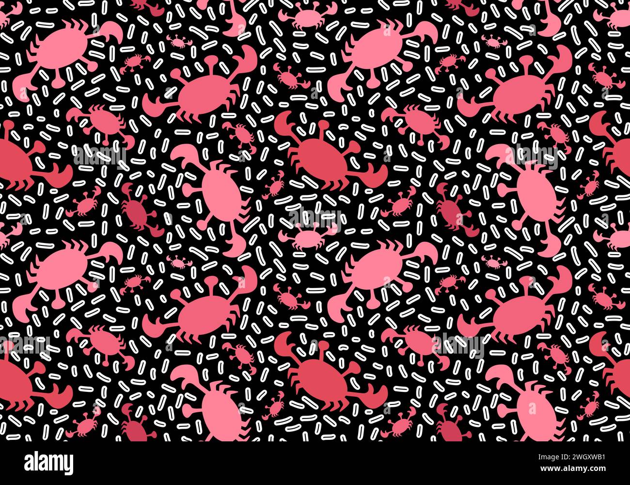 Seamless animals seamless crabs pattern for wrapping paper and fabrics ...
