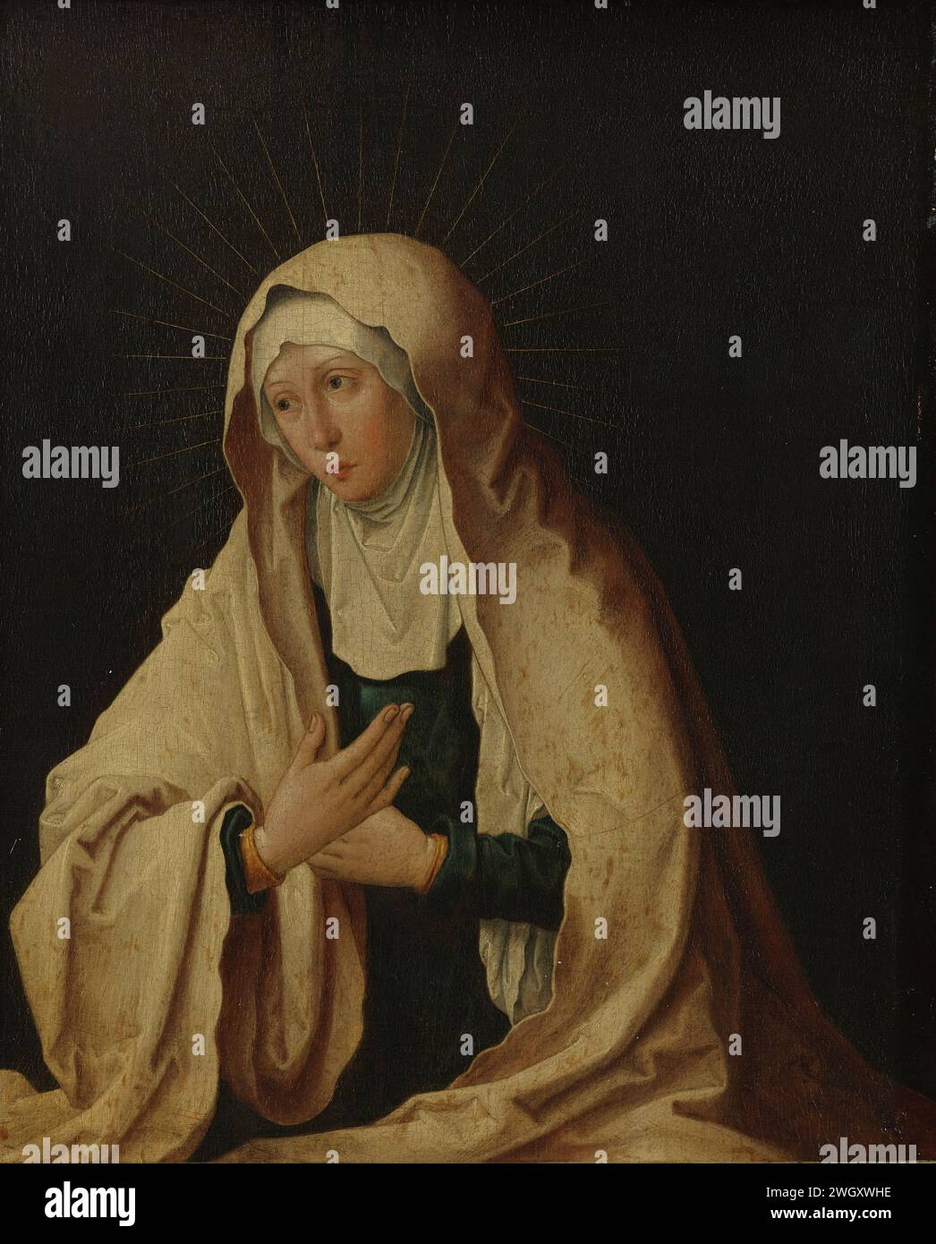 Virgin Mary, Lucas van Leyden (copy after), c. 1557 - c. 1600 painting ...