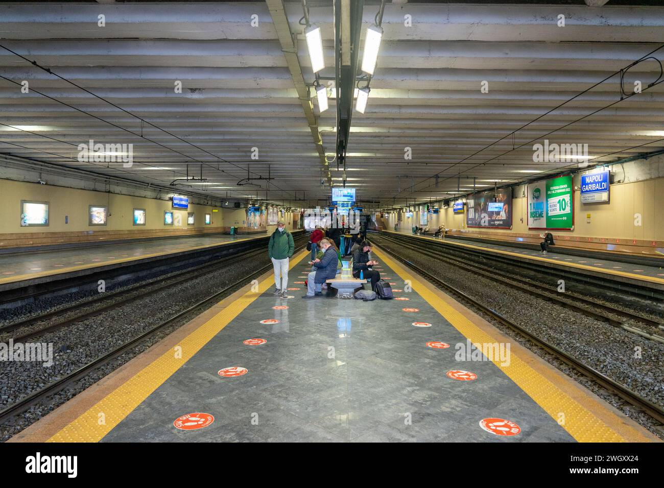 interior of Garibaldi train station in Naples-Italy Stock Photo - Alamy