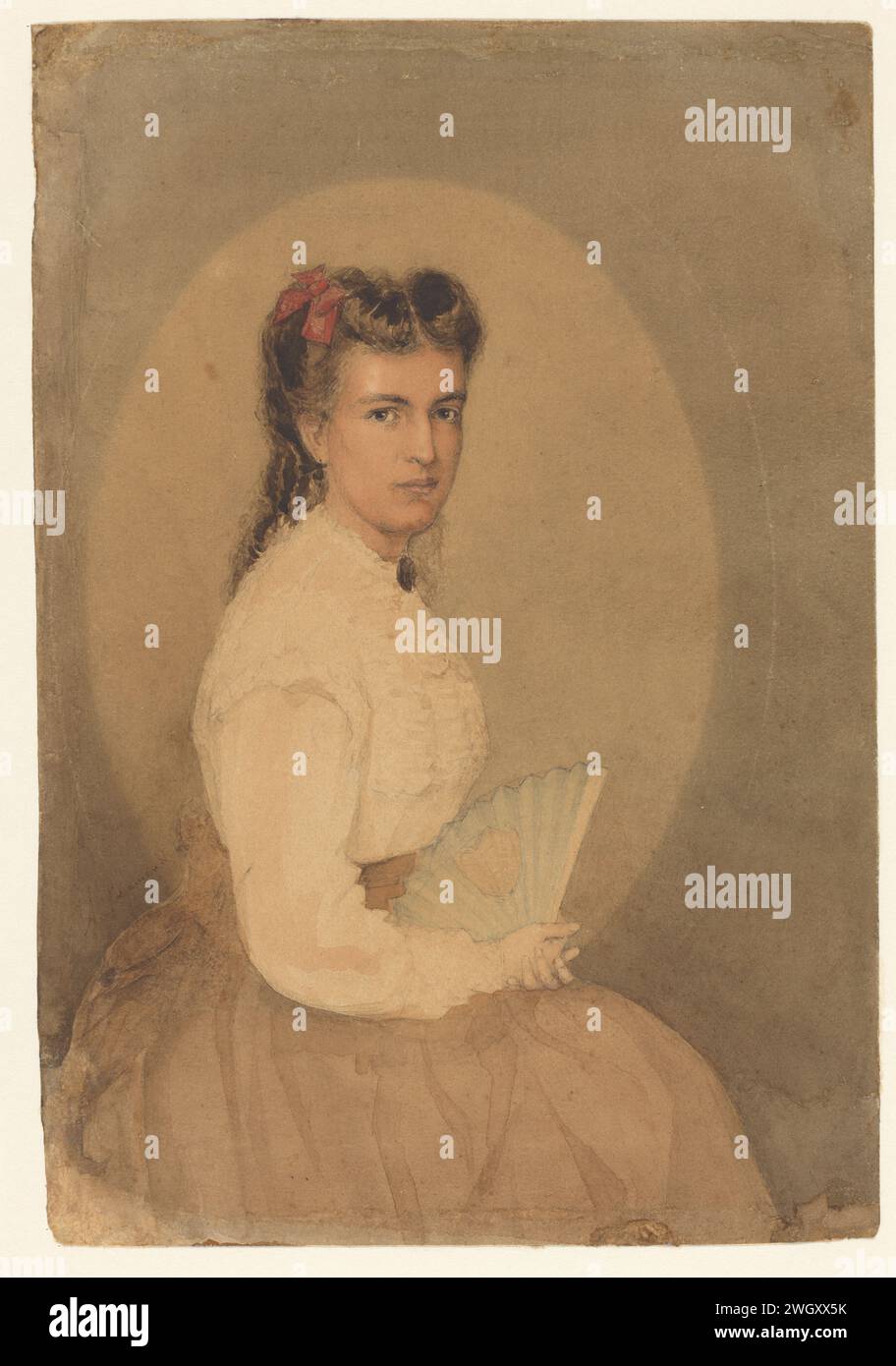 Portrait of Anna Maria Augusta Hilverdink, Anthony Cornelis Cramer ...