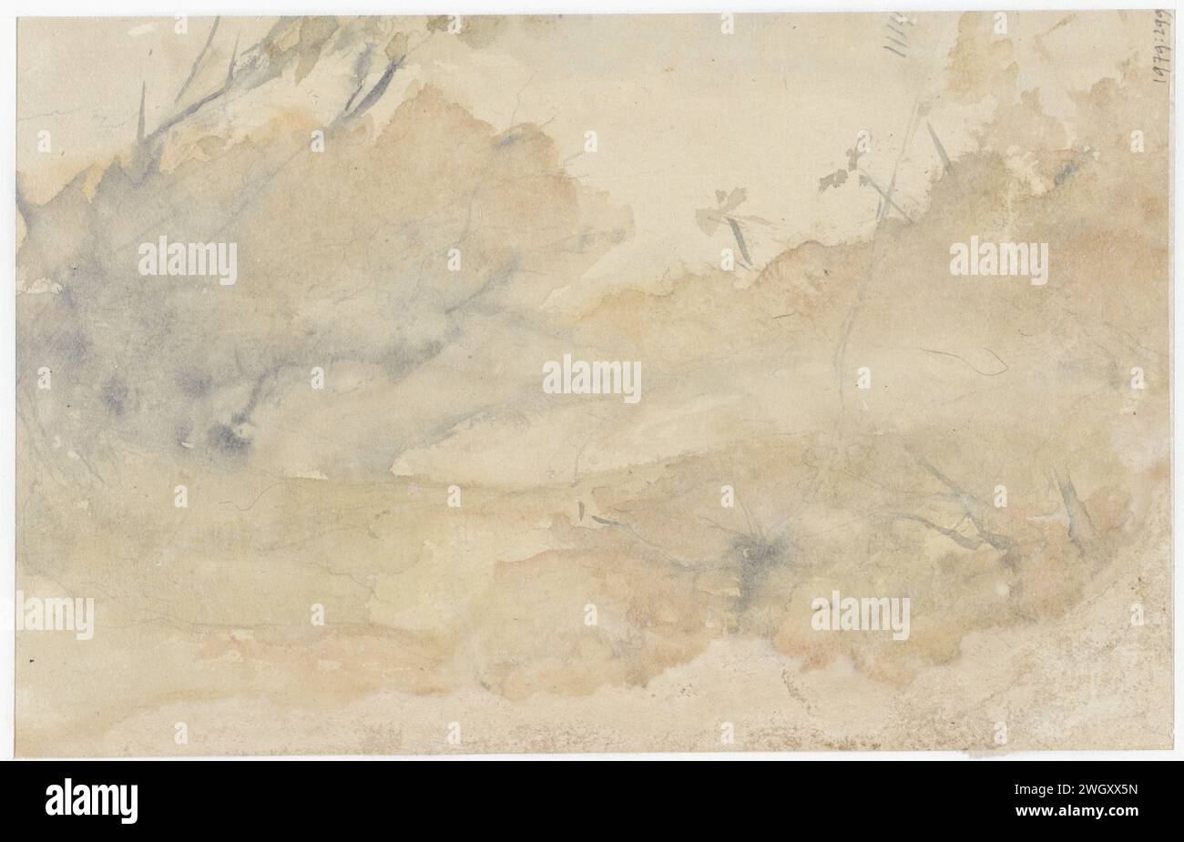 Unfinished landscape sketch hi-res stock photography and images - Alamy