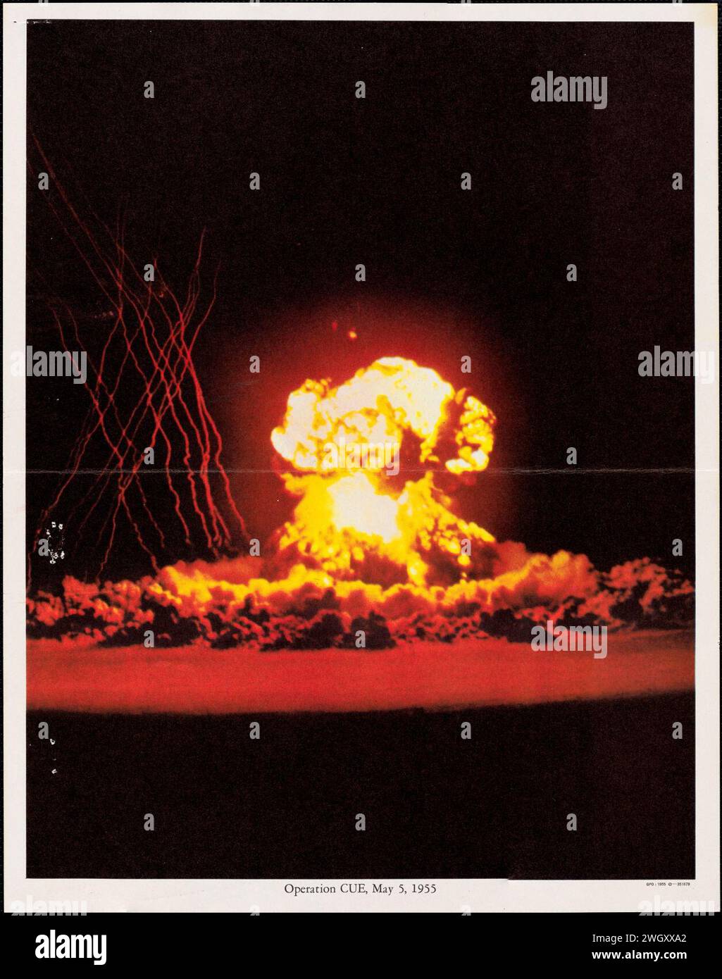Atomic blast, Welfare photos of Operation Cue Atomic Explosion, May 5 ...