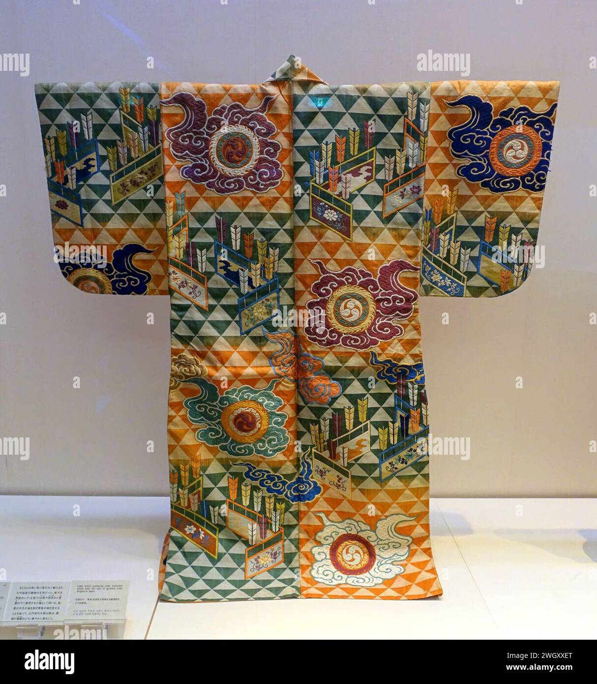 Atsuita (Noh costume), Edo period, 1800s AD, textiles Stock Photo - Alamy