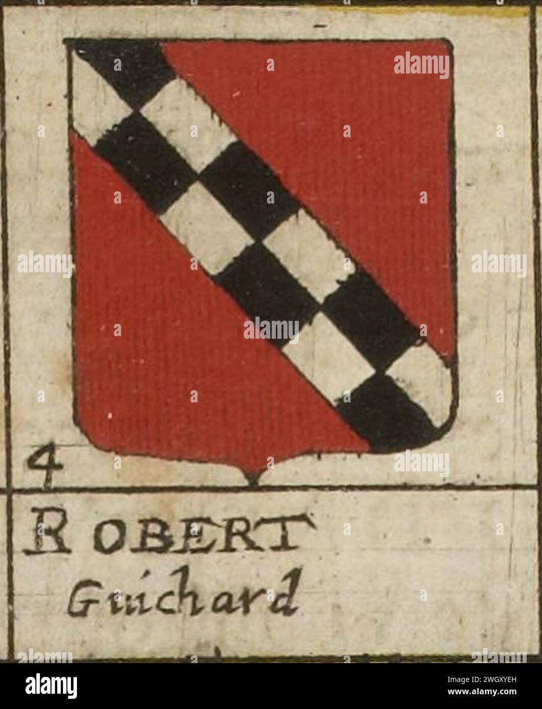 Attributed Coat of Arms of Robert Guiscard (according to Jean Boisseau ...