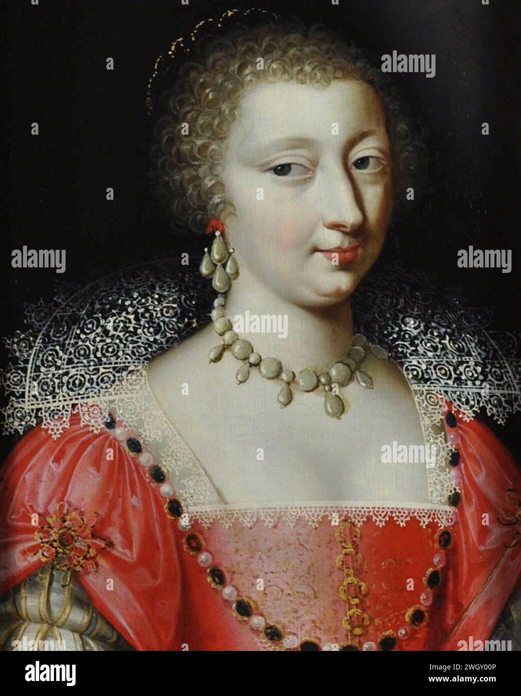 Attributed to Claude Deruet - Charlotte-Marguerite de Montmorency Stock Photo - Alamy