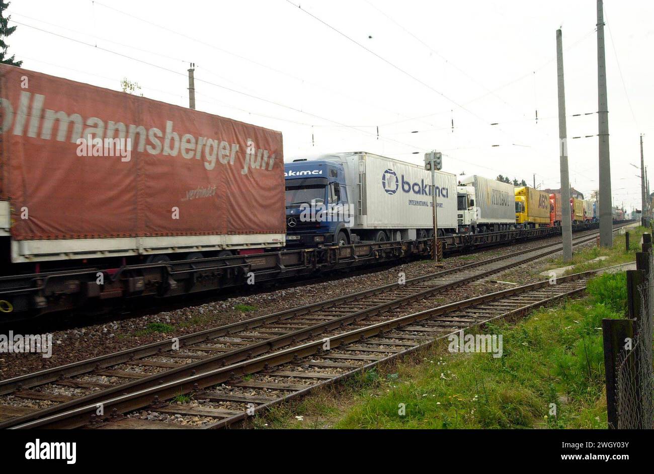 a freight train for the transportation of goods by rail freight train ...