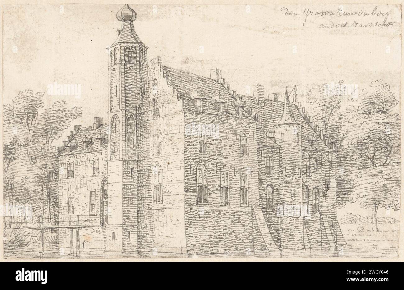 The Castle De Grote Ruwenberg near St. Michielsgestel, Hendrik Spilman ...