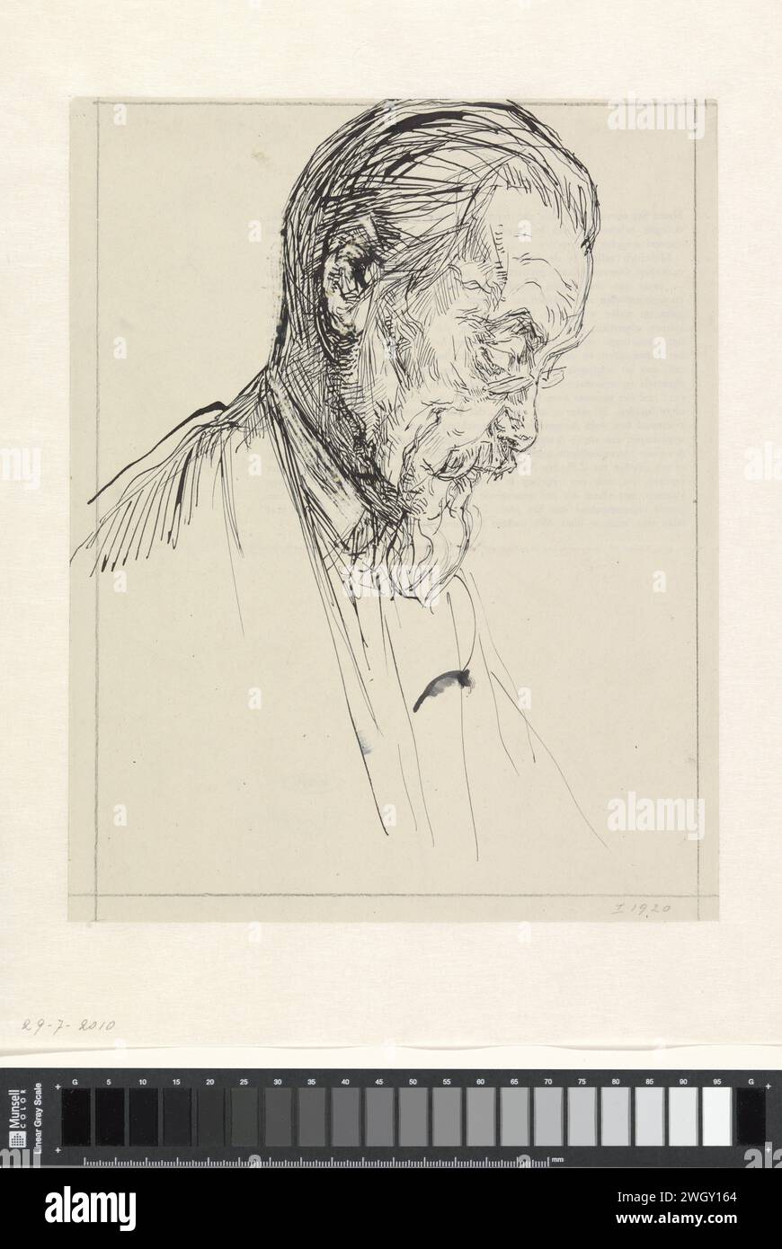Portrait of Cornelis Hofstede de Groot, Jan Veth, 1874 - 1925 drawing ...
