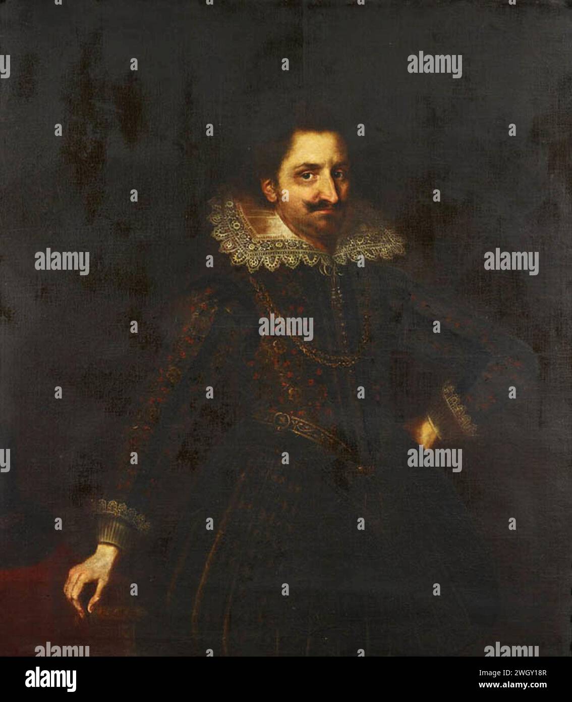 Attributed to Paul van Somer (c. 1576-1621) - Portrait of a Man ...