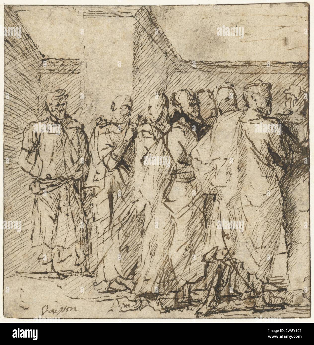 Study for the consecration of the apostles, Nicolas Poussin, 1642 ...