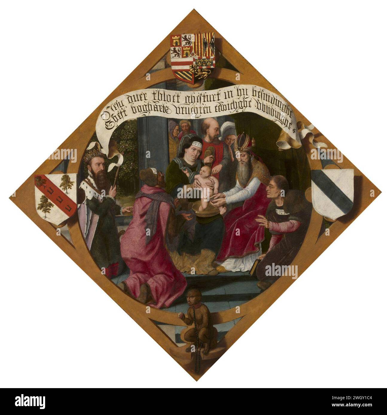 Attributed to Pieter Jansz Pourbus (1524-84) - Circumcision Stock Photo - Alamy