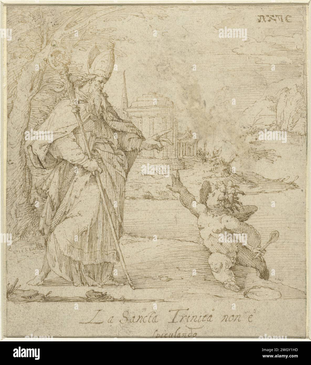 Saint Augustine in conversation with the child, Anonymous, 1500 - 1599 ...