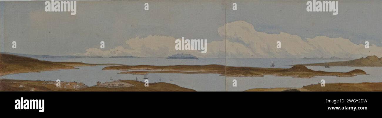 Auckland 1849 Showing Extinct Volcanoes (cropped to North Shore Stock ...