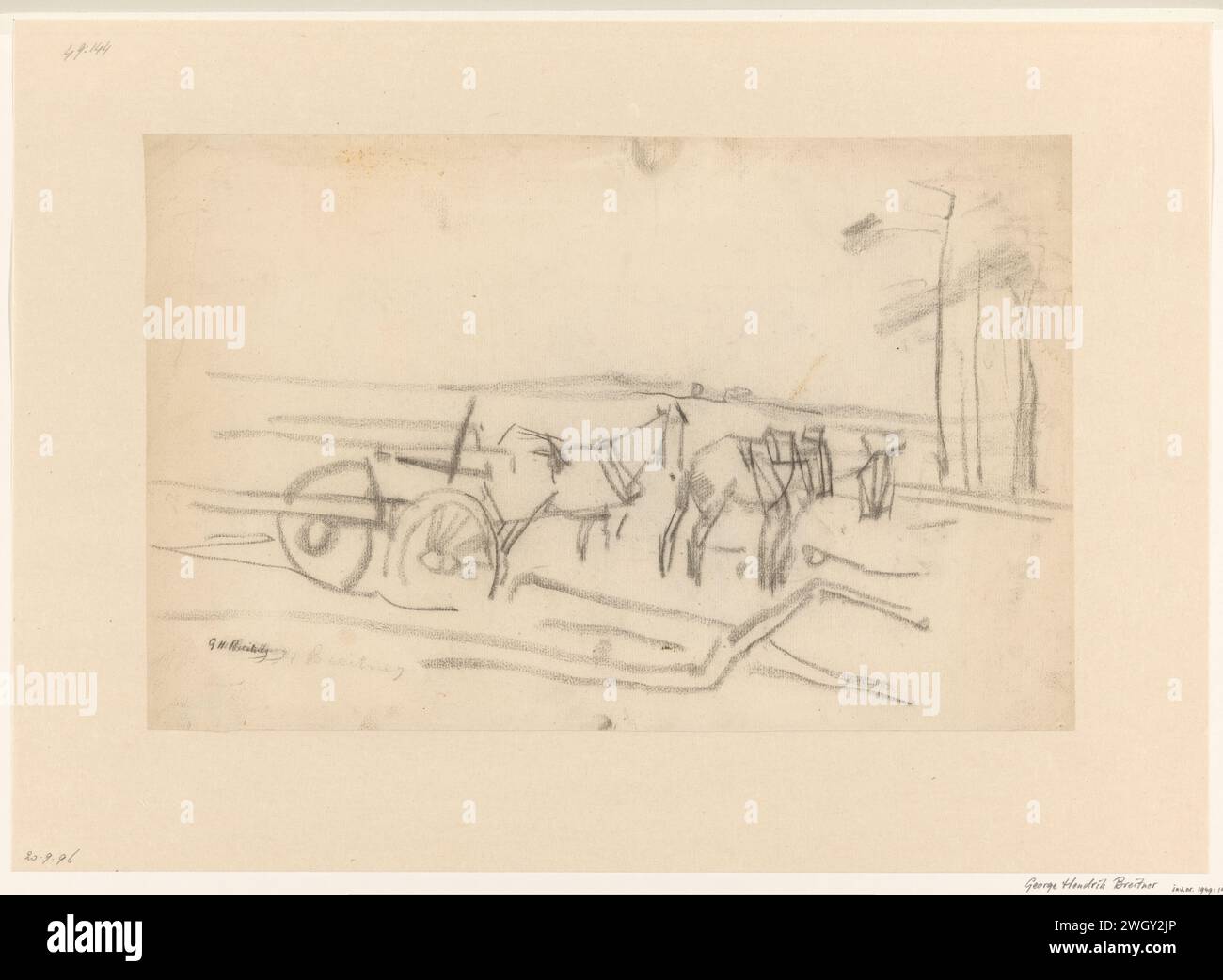 Spired cannon, George Hendrik Breitner, 1867 - 1923 drawing paper ...