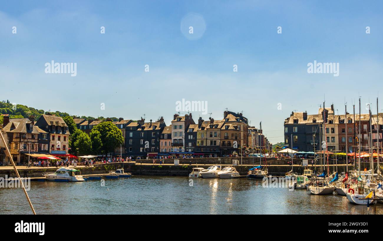 Honfleur is a famous harbor village in Normandy, France Stock Photo - Alamy