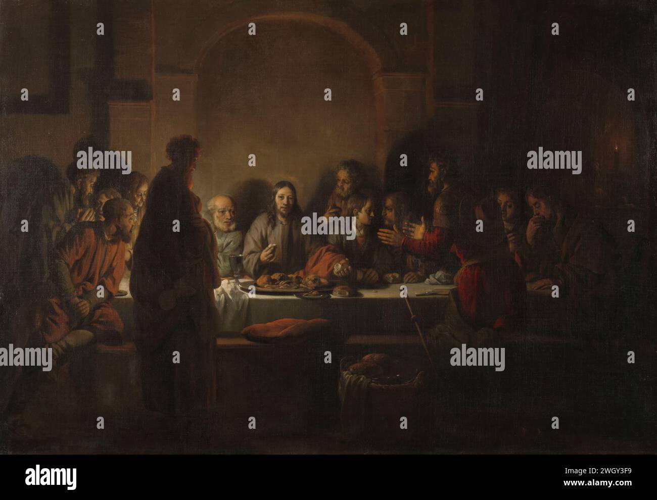 The Last Supper, Gerbrand van den Eeckhout, 1664 painting The last ...