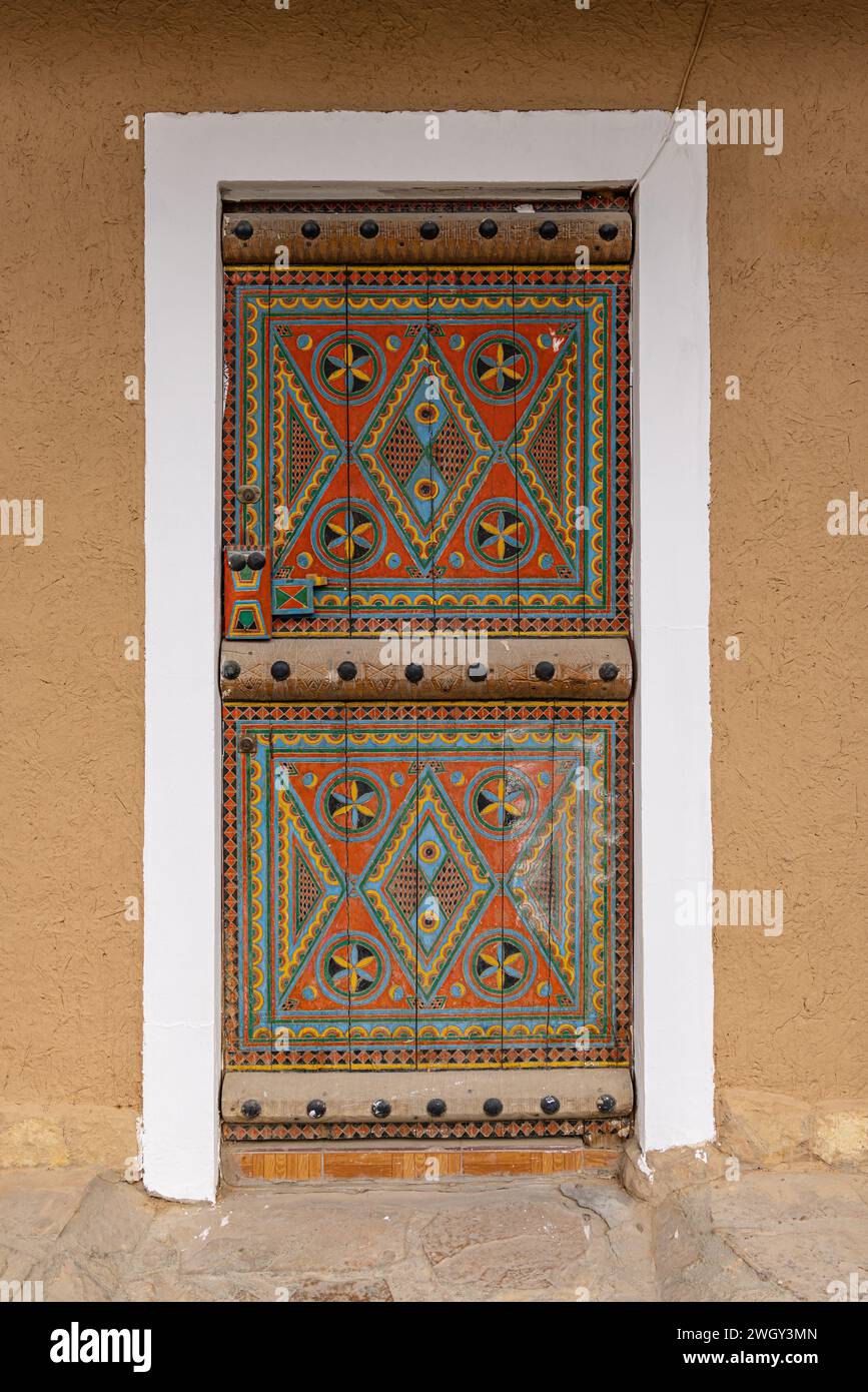 Middle East, Saudi Arabia, Riyadh. November 11, 2023. Colofully painted ...