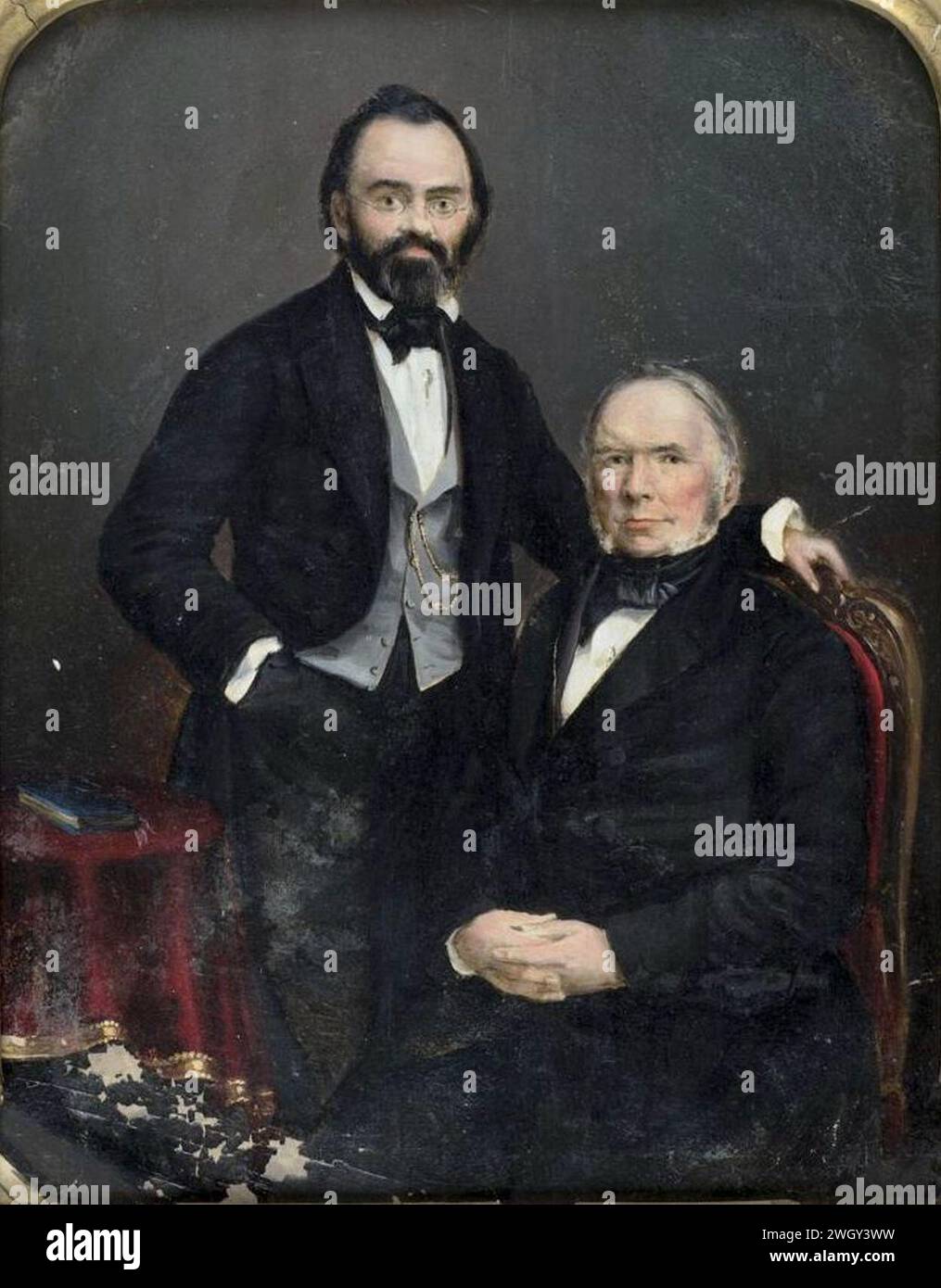 August Cieszkowski i Bronisław Trentowski Stock Photo - Alamy