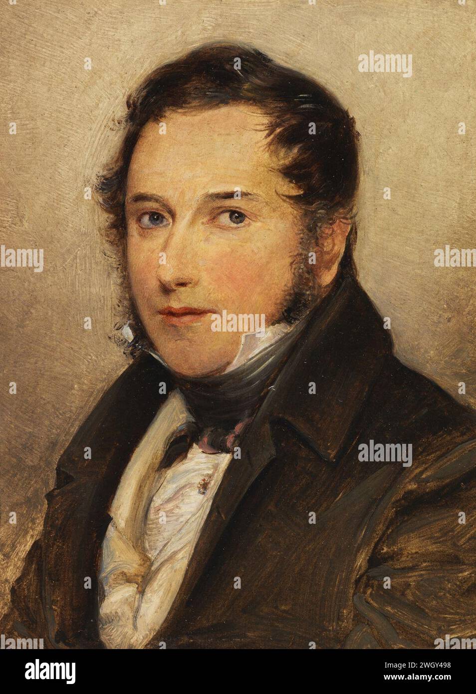 August Grahl Portrait Herr Muller Stock Photo - Alamy