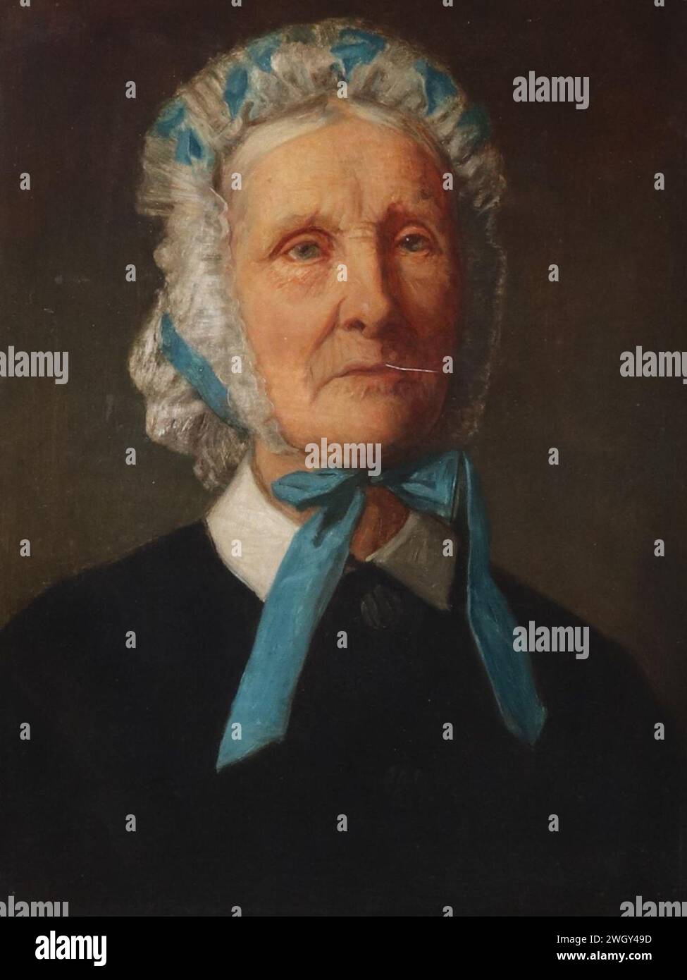 August Georg Mayer Porträt der Großmutter 1870 Stock Photo - Alamy