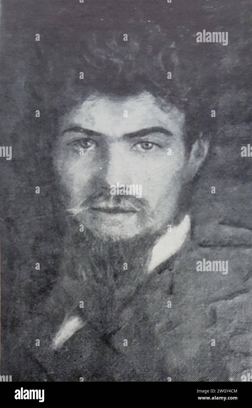 August Johnsson självporträtt Stock Photo - Alamy