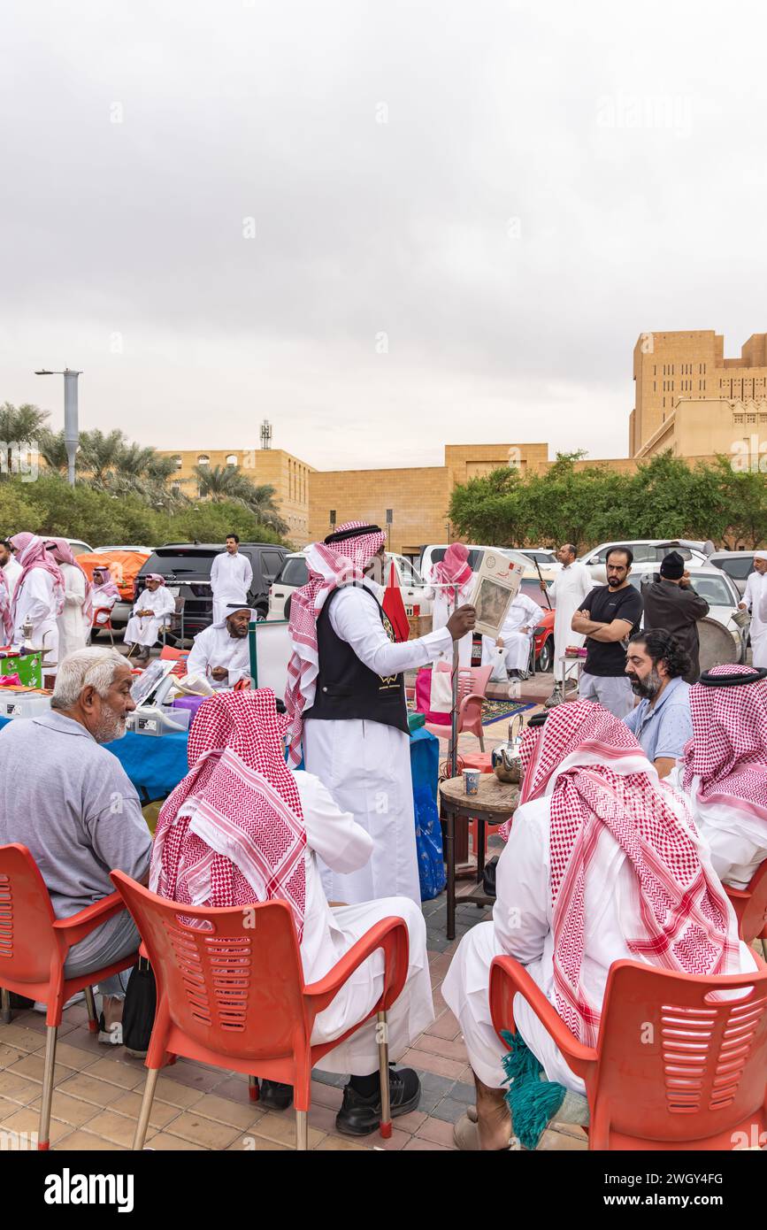 Middle East, Saudi Arabia, Riyadh, Al-Dirah. November 11, 2023. Group ...