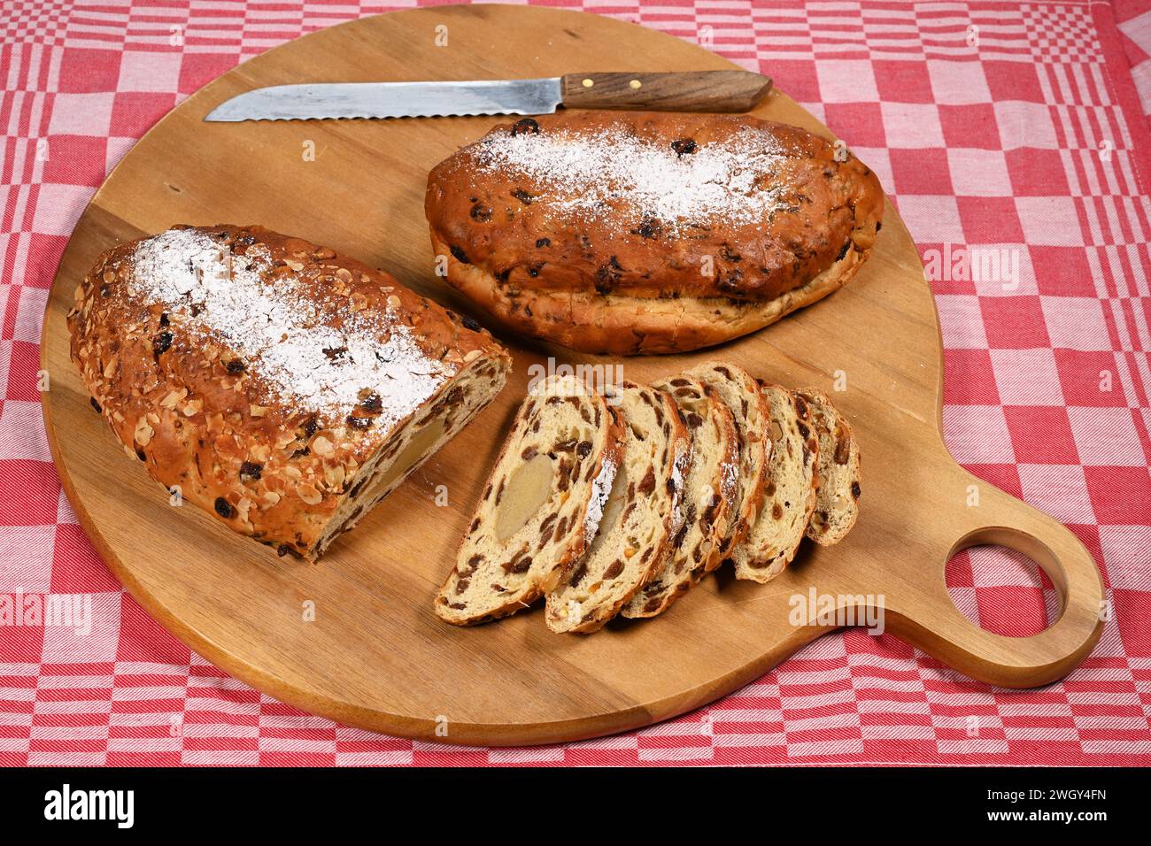 Traditional festive stollen bread hi-res stock photography and images ...