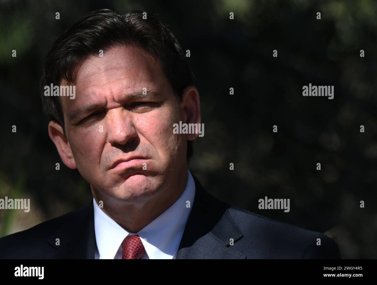 Orange City, United States. 06th Feb, 2024. Florida Gov. Ron DeSantis ...