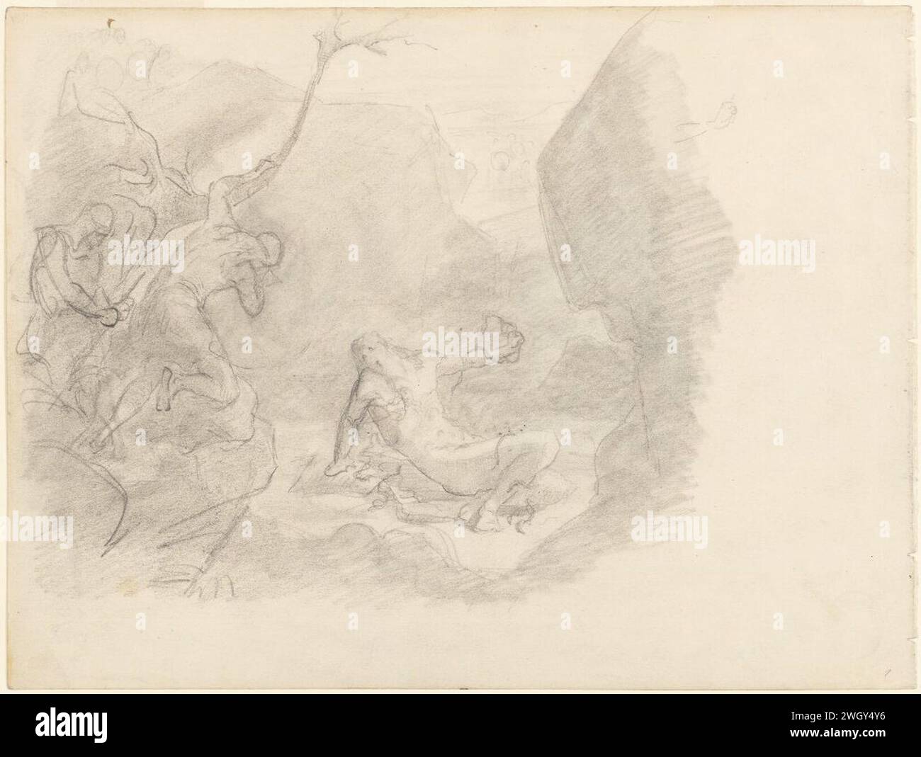 August Malmström - Ragnar Lothbrok in the Snake Pit Stock Photo - Alamy