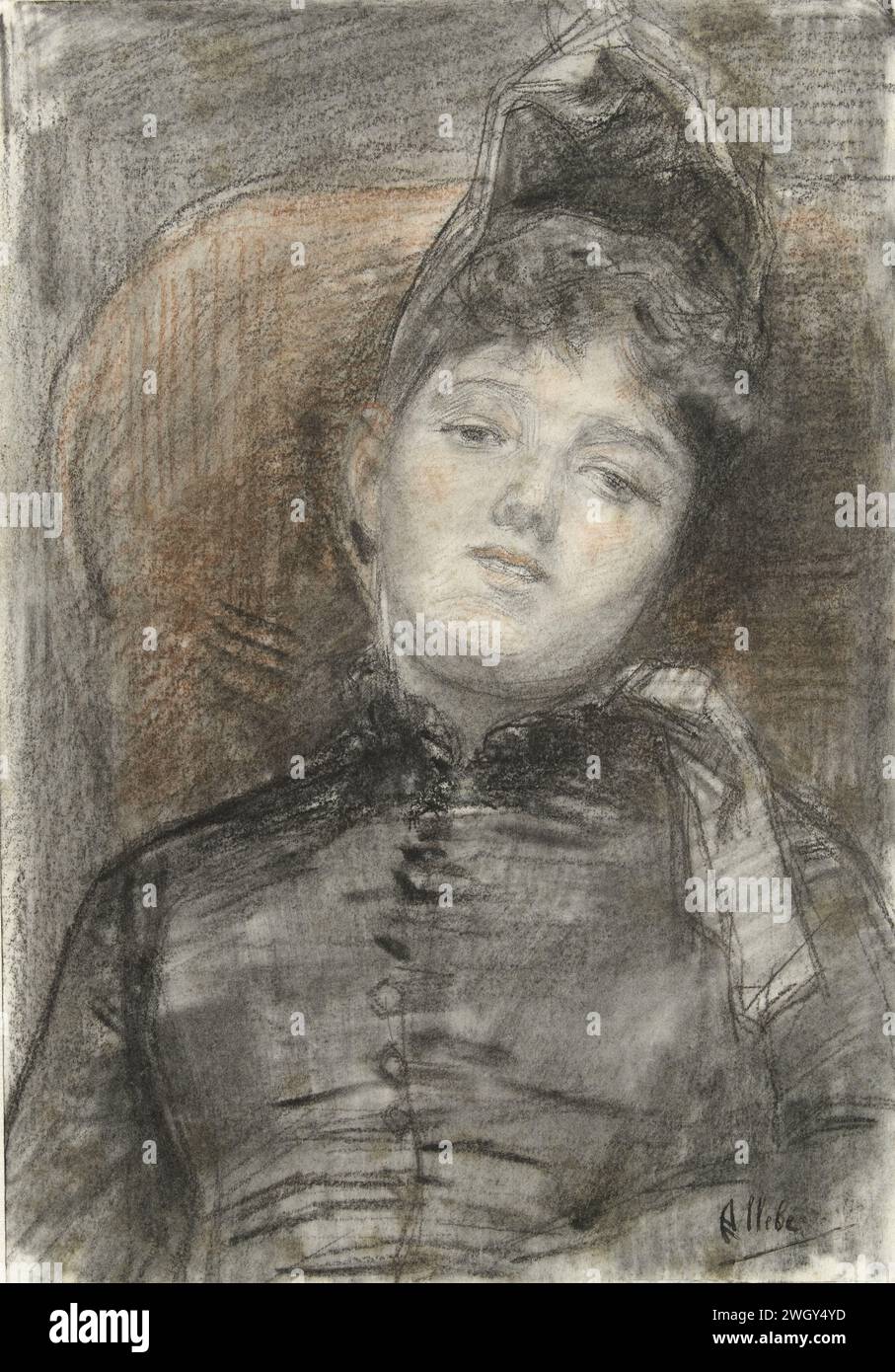 The TIPSy Model, August Alterné, 1848 - 1927 drawing paper. chalk ...