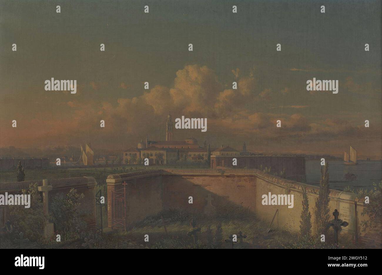 August Peters (1837-1901) - The Grave of Princess Elizabeth of Hohenlohe-Langenburg (1830-1851 ...