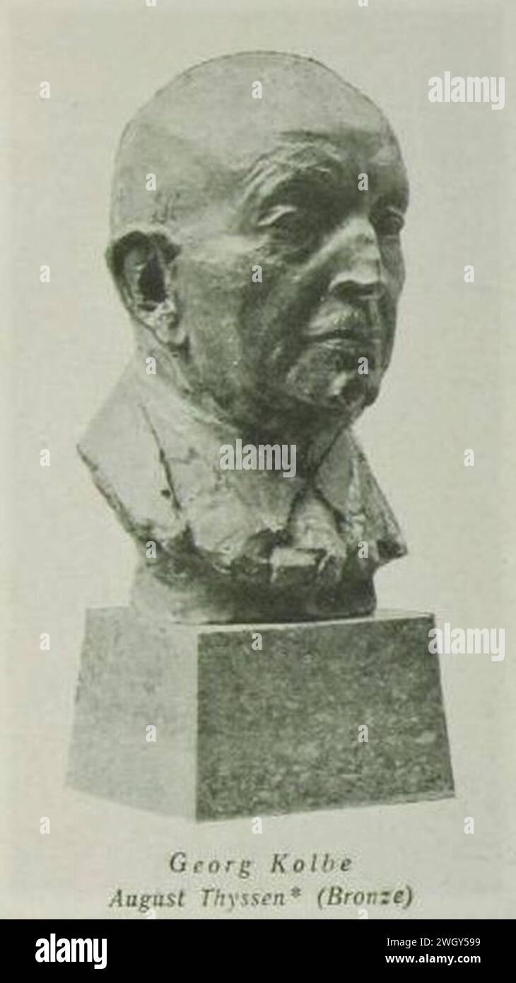 August Thyssen (Bronze) - Georg Kolbe Stock Photo - Alamy