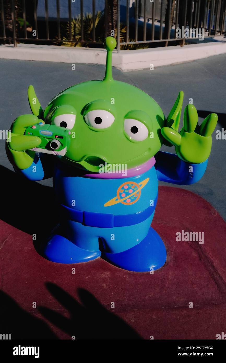 Toy Story martian taking a photo, Disneyland, Tokyo, Japan Stock Photo ...
