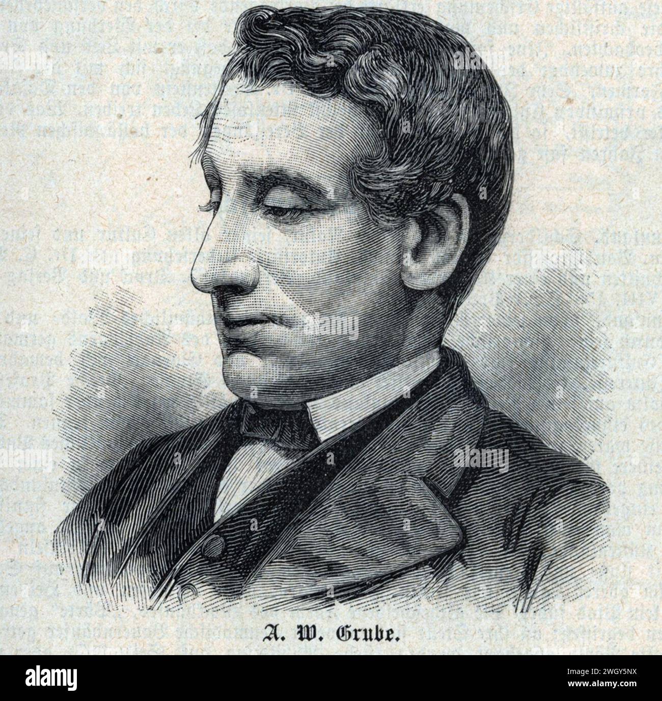 August Wilhelm Grube (Schriftsteller) (Tripota Stock Photo - Alamy