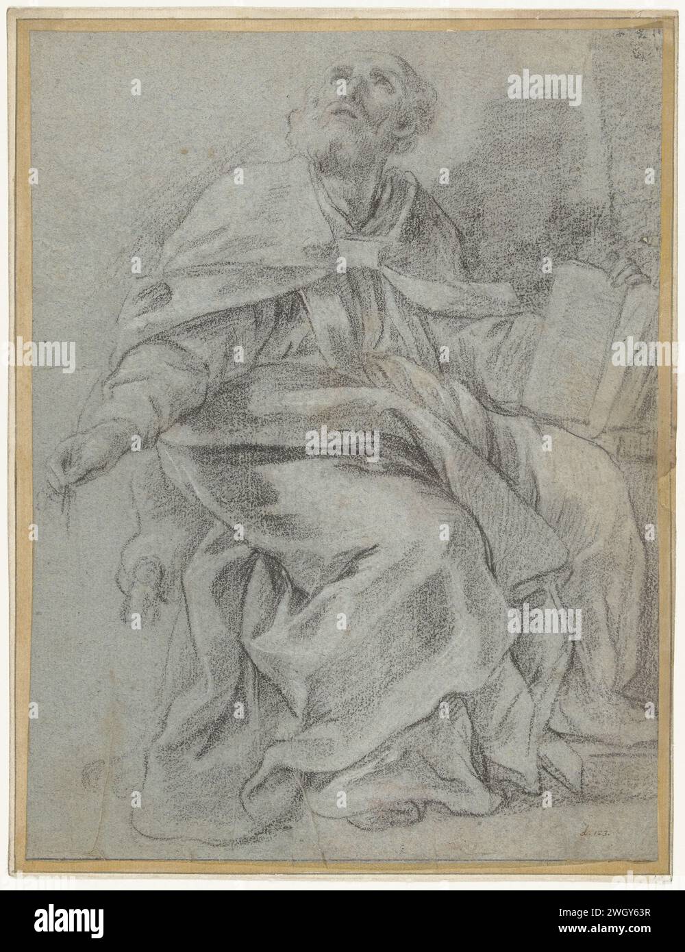 The H. Hilarius, the trinity seeing, Guillaume Courtois, 1654 - 1656 ...