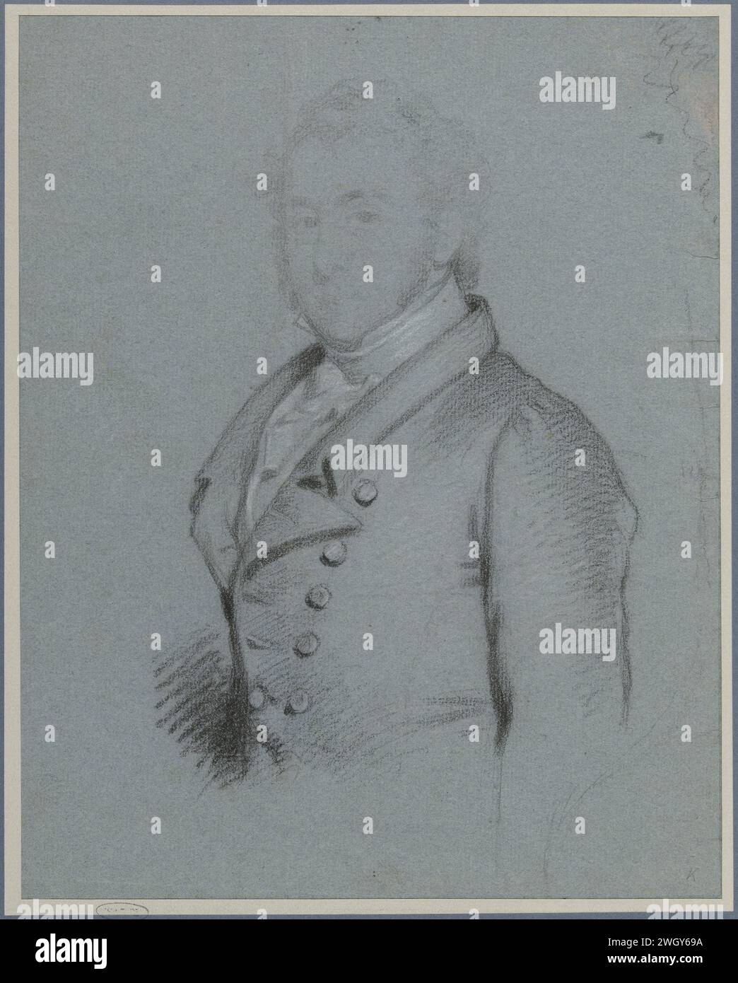 Preliminary study for the painted portrait of Mr. George Isaac Bruce ...