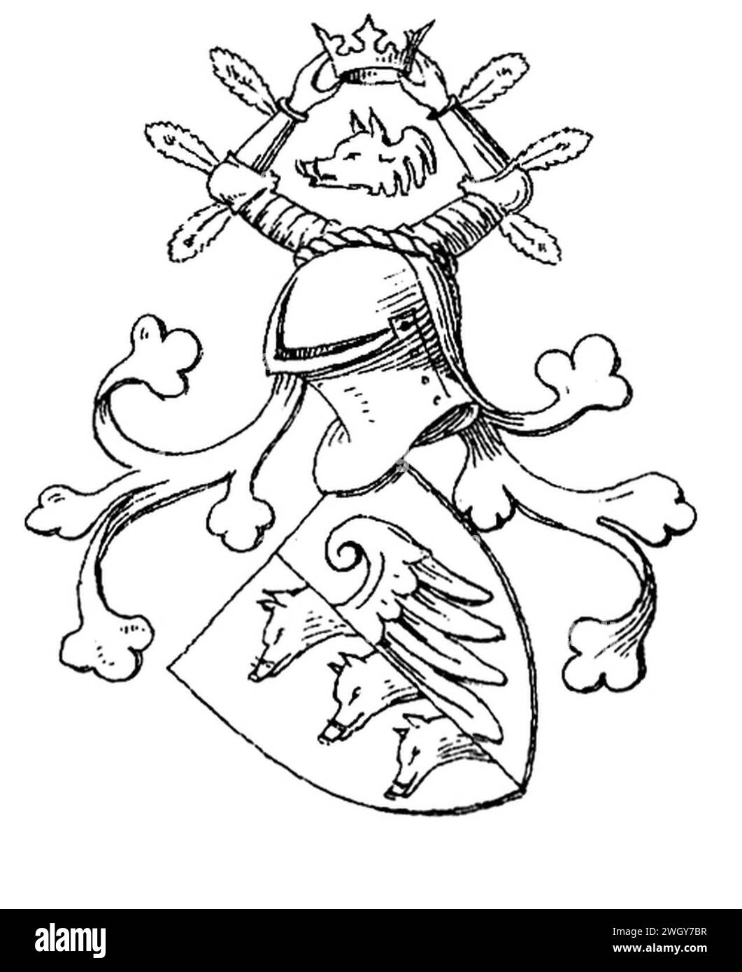 Augustin coat of arms Stock Photo - Alamy