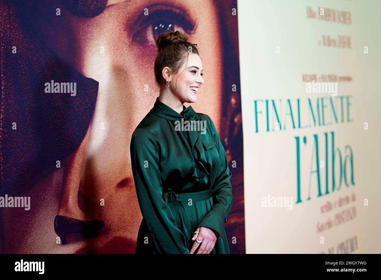 ROME, ITALY, 05 FEBRUARY 2024, The cast members of "Finalmente l' Alba ...