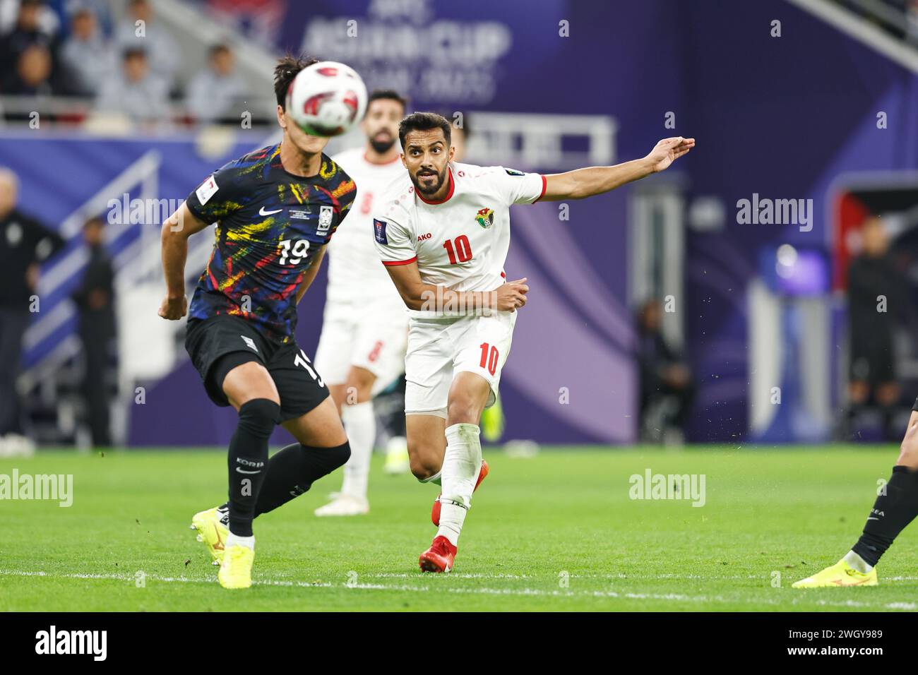Al Rayyan, Qatar. 6th Feb, 2024. Mousa Al-Tamari (JOR) Football/Soccer ...