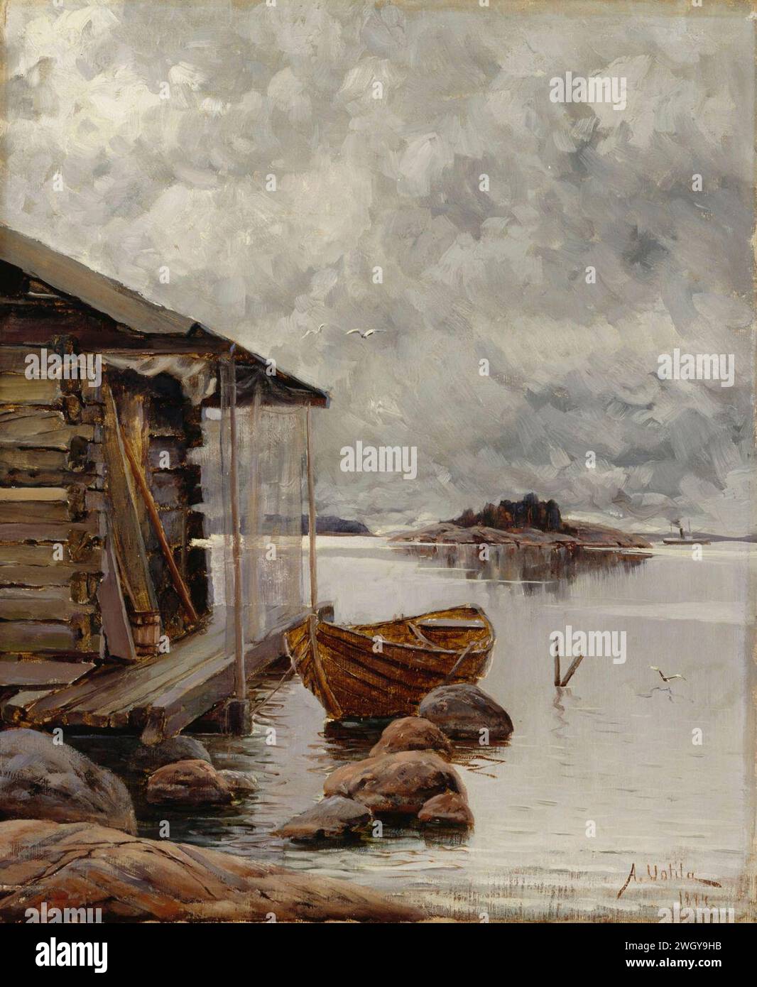 Aukusti Uotila - Boat House Stock Photo - Alamy