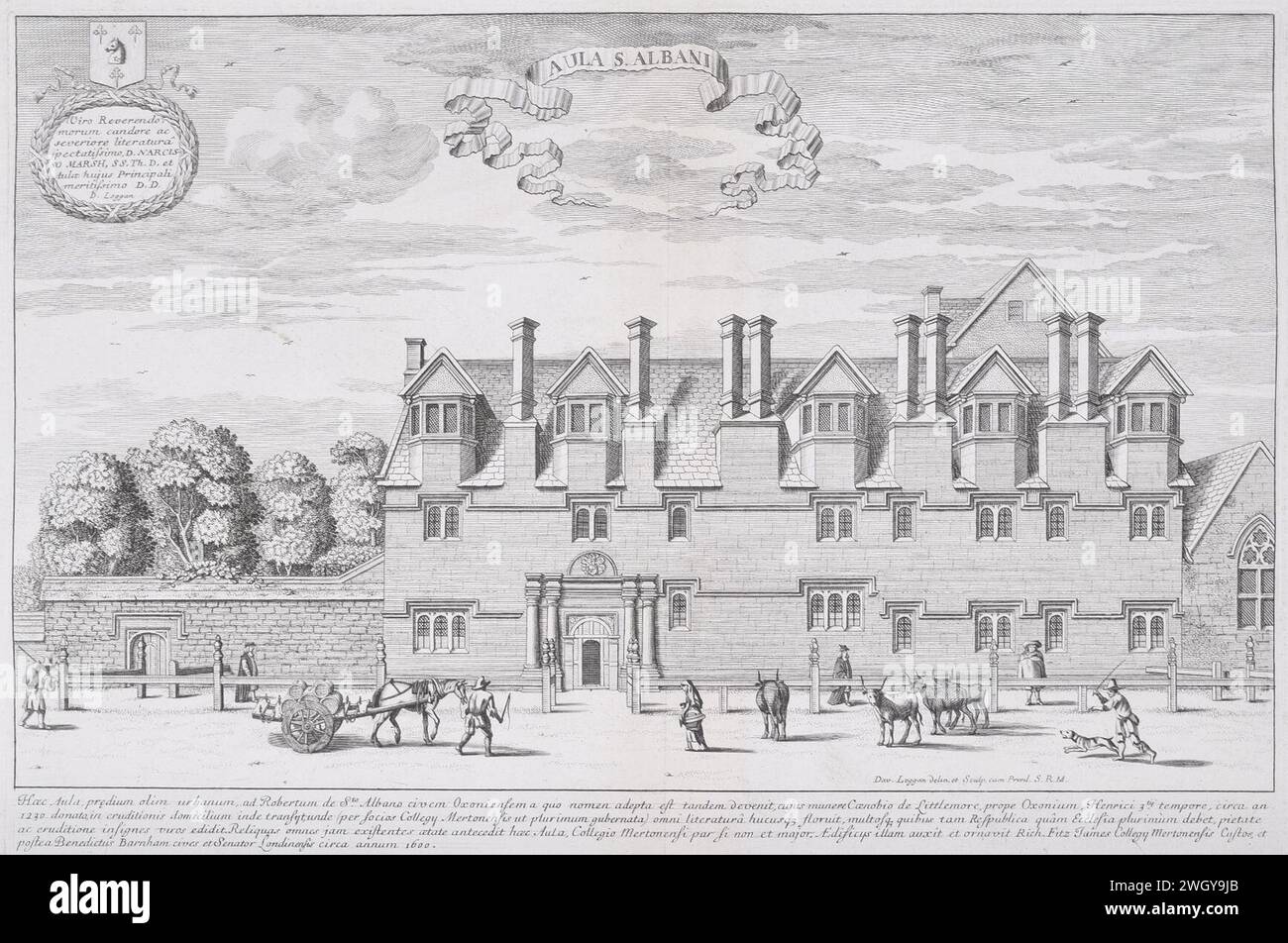 Aula S. Albani, David Loggan Stock Photo - Alamy