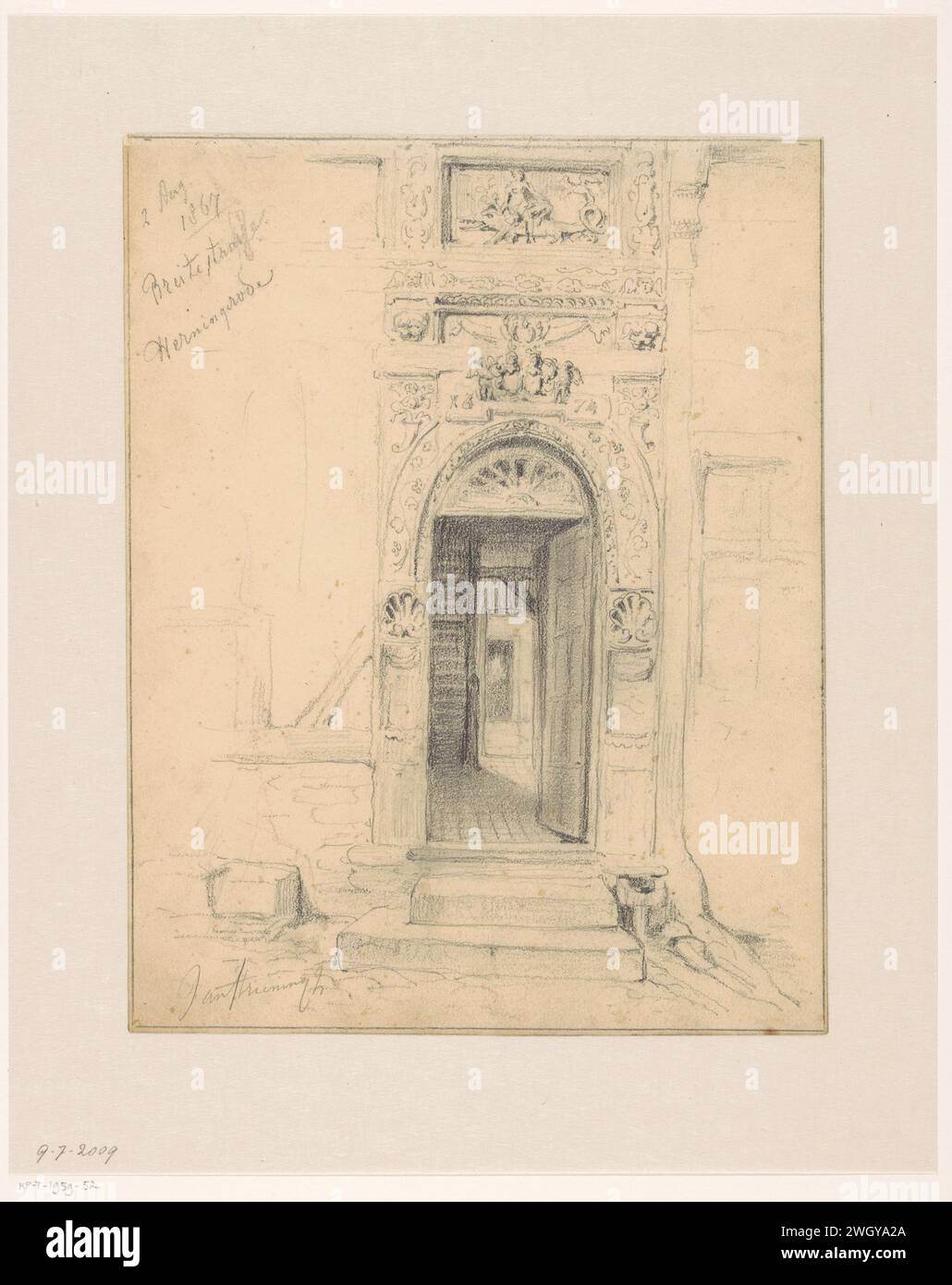 Portal of a house on the Breitnerstrasze te Weringerode, Jan Struiding ...