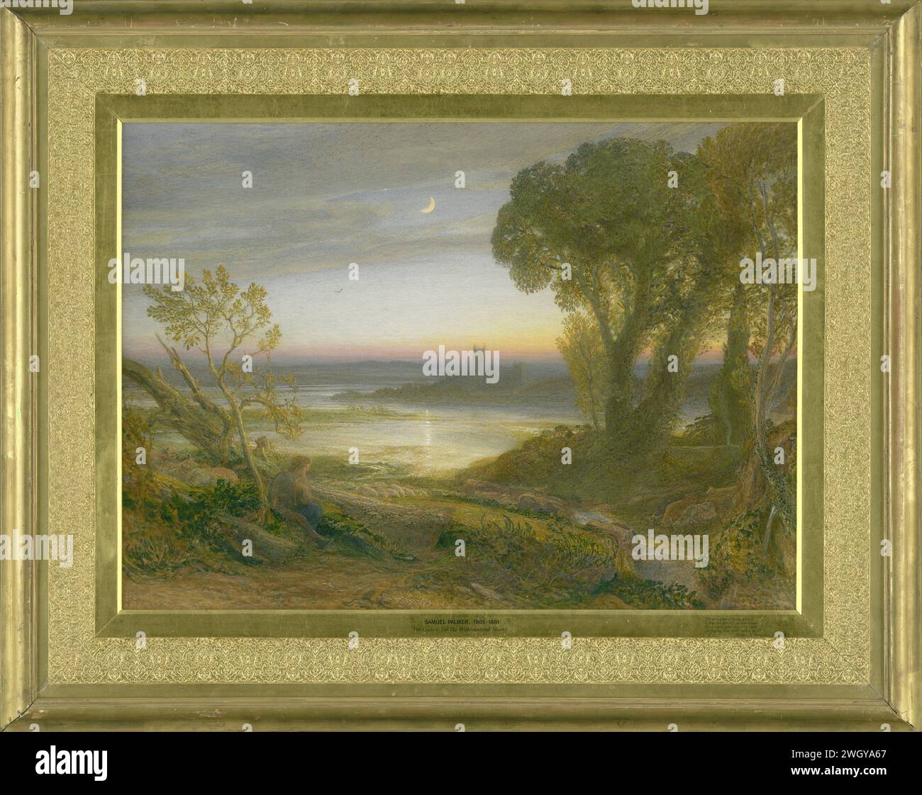 The Curfew (of: The Wide Water'd Shore), Samuel Palmer, 1870 drawing In ...